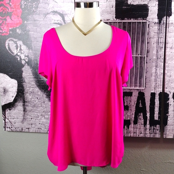 torrid | Tops | Torrid Hot Pink Tunic Euc | Poshmark